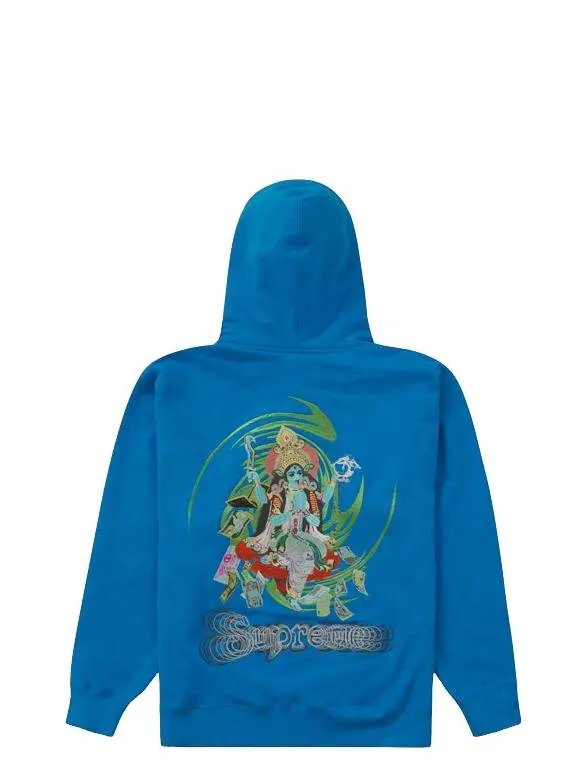 Supreme Lakshmi Zip Up Hooded Sweatshirt - Bright Blue