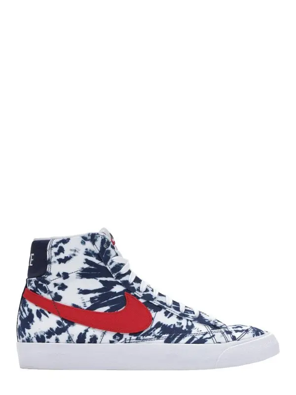 Nike Blazer Mid 77 Vintage Tie-dye Sneakers - University Red/blue Void/white