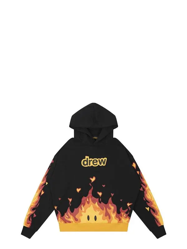 Drew House Fire Hoodie - Black
