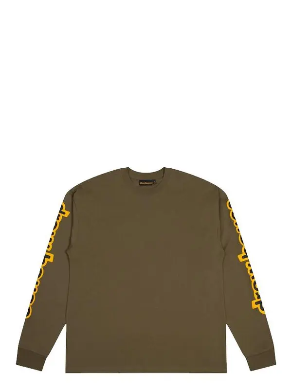 Drew House Hug Long Sleeve Tee Shirt - Midnight Olive
