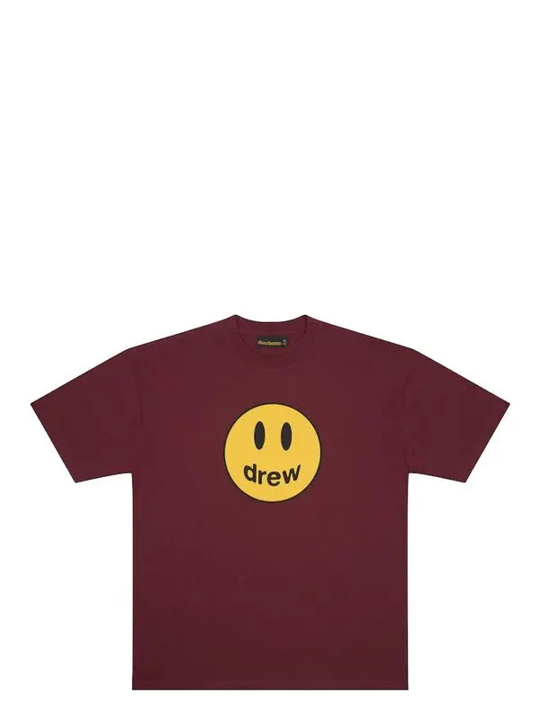 Drew House Mascot Short Sleeve Tee Shirt - Burgundy