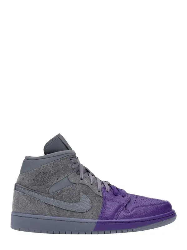 JORDAN 1 Mid Sheila Rashid Sneakers - Medium Grey/cool Grey/court Purple