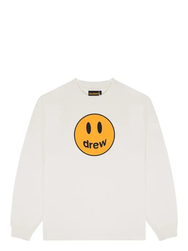 Drew House Mascot Long Sleeve Tee Shirt - Off/white