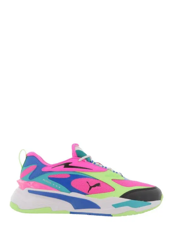 PUMA Rs-fast Marble Sneakers - Luminous Pink/puma Black/fizzy Lime