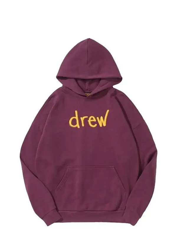 Drew House Scribble Embroidery Hoodie - Berry