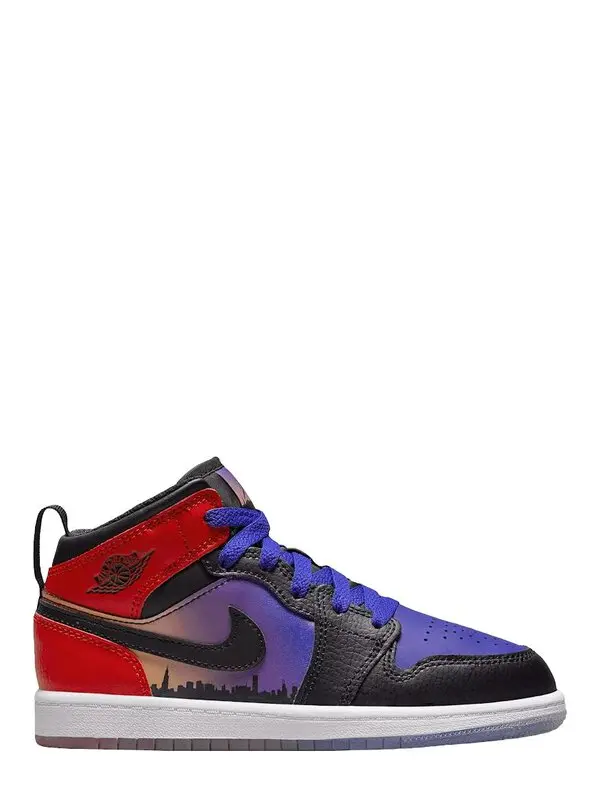 JORDAN 1 Mid Short Sleeve Skyline Sneakers - Concord/black/university Red