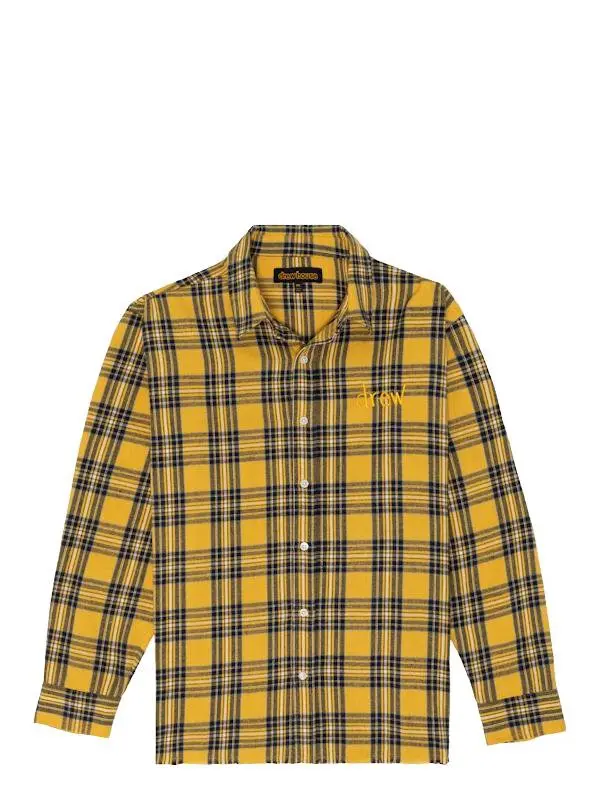 Drew House Scribble Long Sleeve Button Up - Core Plaid