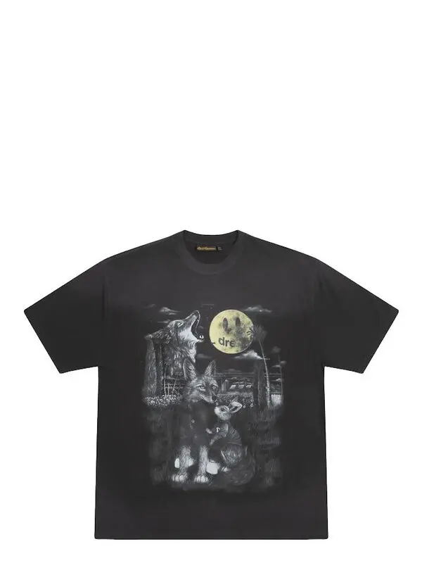 Drew House Full Moon Short Sleeve T-shirt - Faded Black