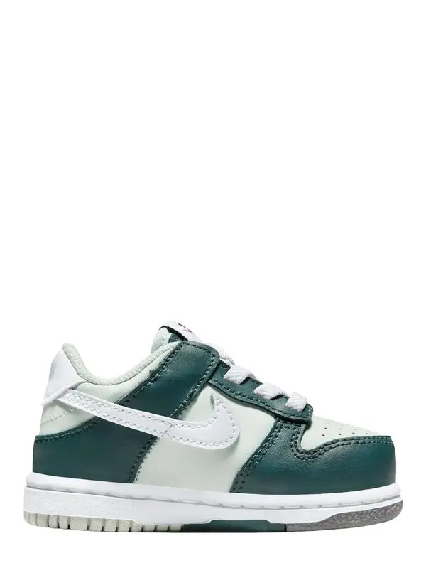 Nike Dunk Low Split Sneakers - Deep Jungle/white/light Silver