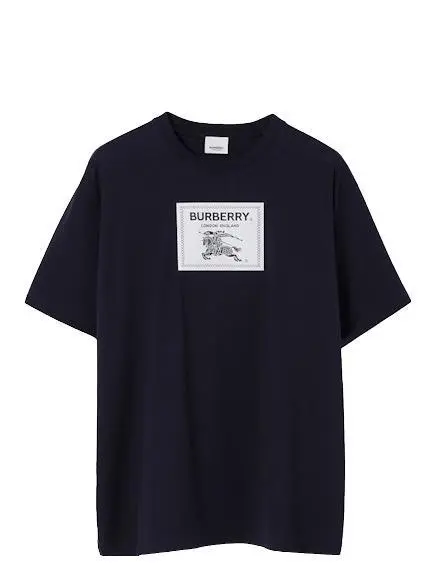 Burberry Prorsum Label Cotton T-shirt - Smoked Navy Blue
