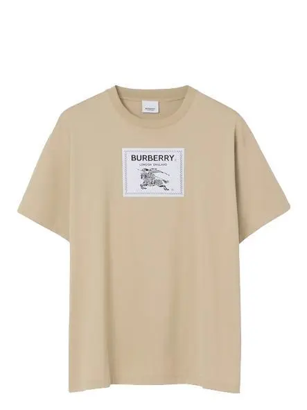 Burberry Prorsum Label Cotton T-shirt - Soft Fawn