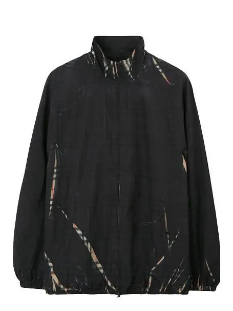 Burberry Sliced Check Jacket - Black/archive Beige