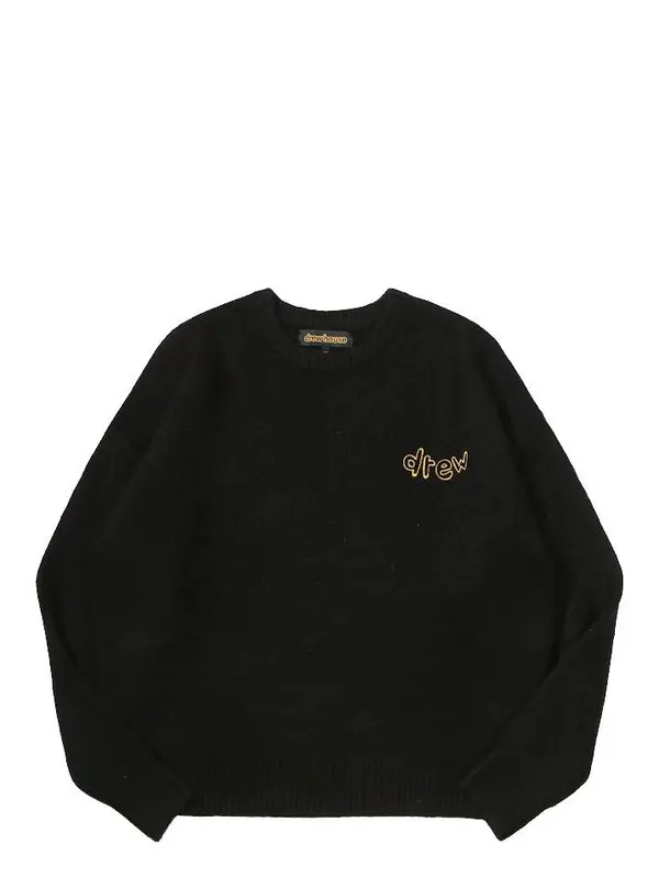 Drew House Script Sweater - Black