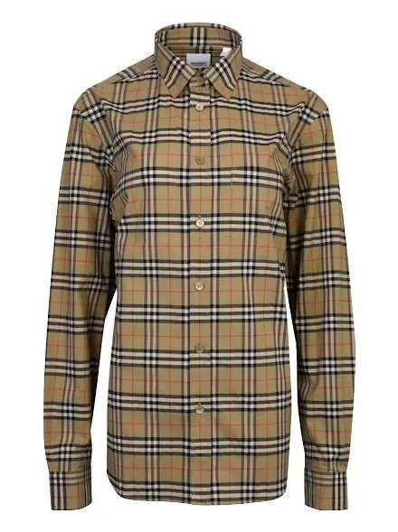 Burberry Small Scale Check Shirt - Brown