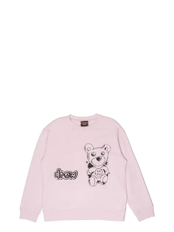 Drew House Theodore Sketch Crewneck Sweatshirt - Pale Pink