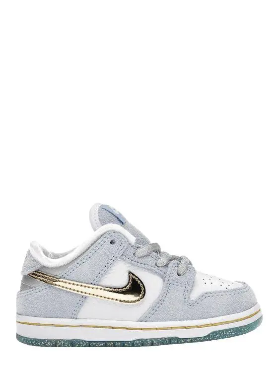 Nike Dunk Low Sean Cliver Td Sneakers - Ice Blue/white/metallic Gold