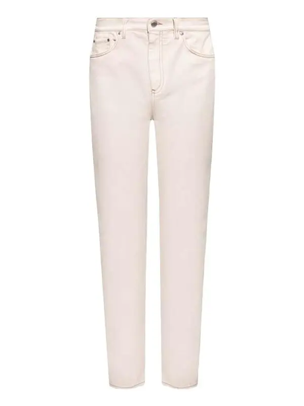 Burberry Slim Stretch Cotton Jeans - Cream