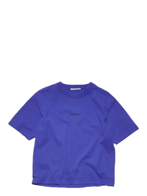 Acne Studios Crew Neck T-shirt - Sea Blue