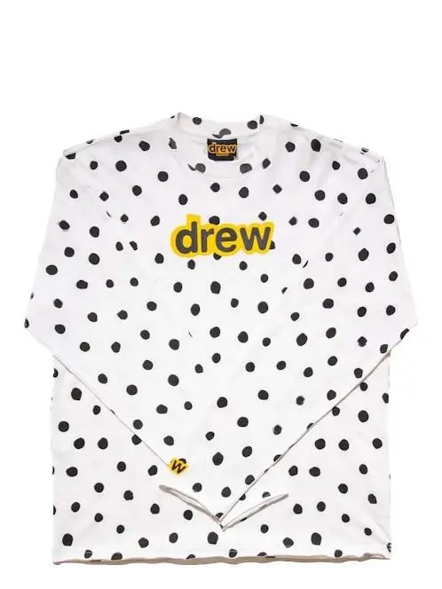 Drew House Secret Long Sleeve Tee Shirt - Polka Dot
