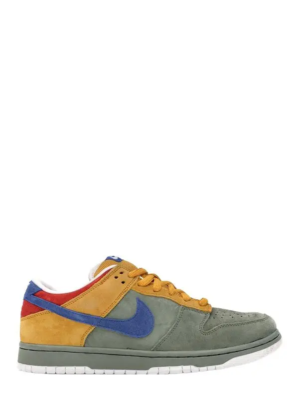 Nike Sb Dunk Low Puff N Stuffin Sneakers - Oil Green/international Blue