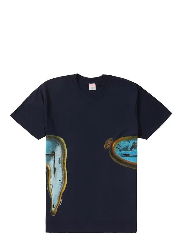 Supreme The Persistence Of Memory Tee Shirt - Navy Blue