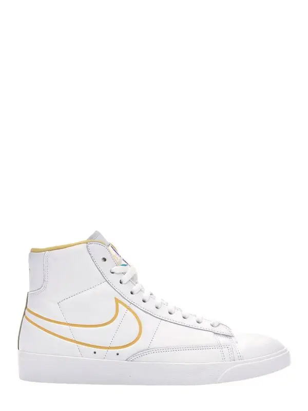 Nike Blazer Mid High-top Sneakers - White/topaz Gold/clear