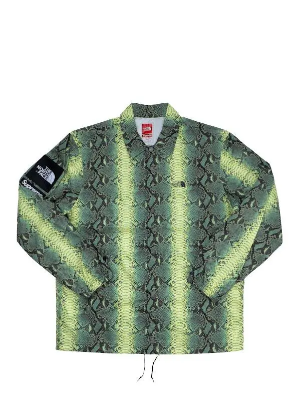 Supreme The North Face Snakeskin Coaches Jacket - Green