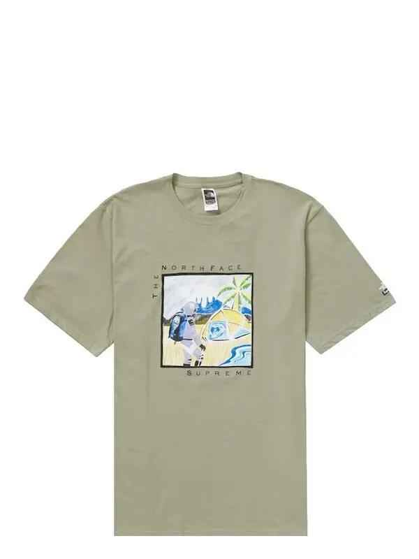 Supreme The North Face Sketch Short Sleeve Top - Sage