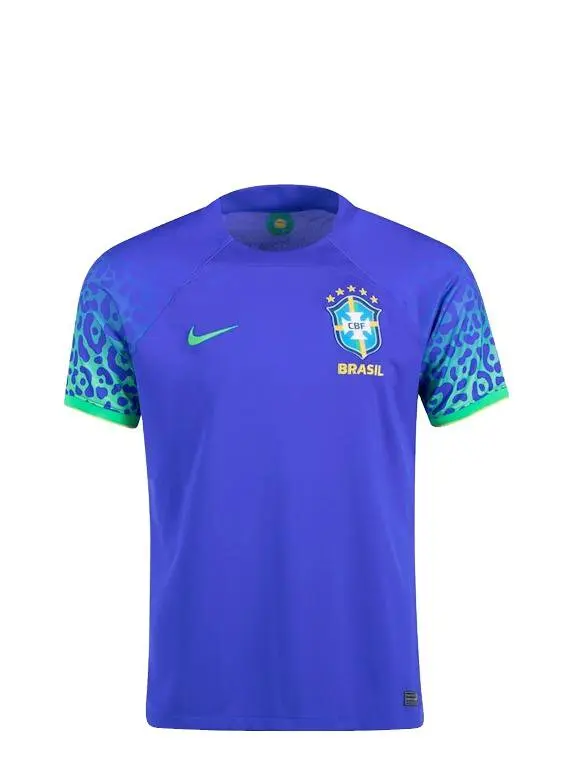 Nike Brazil 2022/23 Stadium Away Jersey - Parmount Blue/green Spark/dynamic Yellow