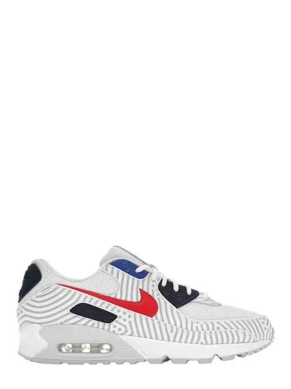 Nike Max 90 Euro Tour Sneakers - White/midnight Navy/bright Blue