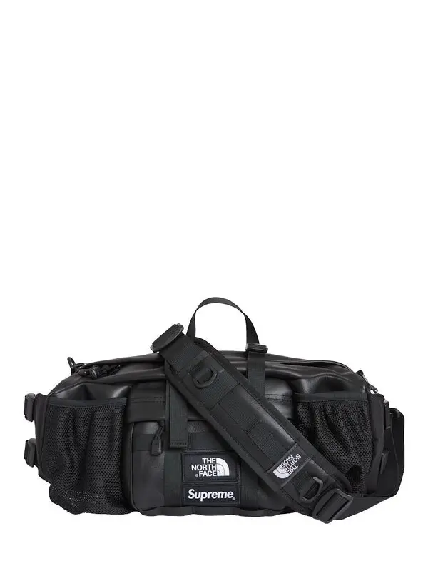 Supreme The North Face Leather Mountain Waist Bag - Black