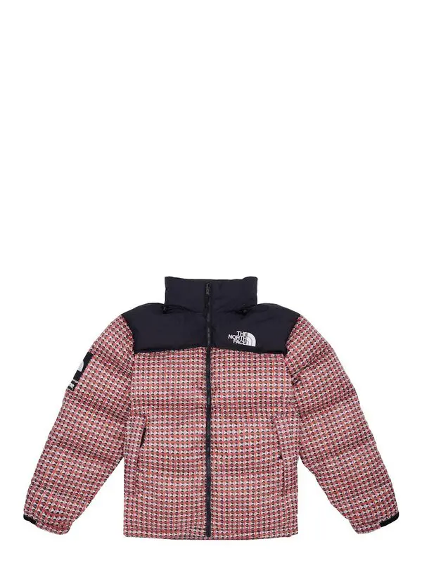 Supreme Studded Nuptse Jacket - Red