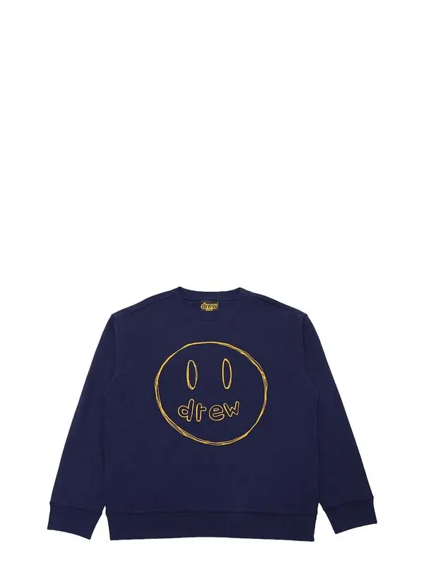 Drew House Sketch Mascot Crewneck Sweatshirt - Navy Blue