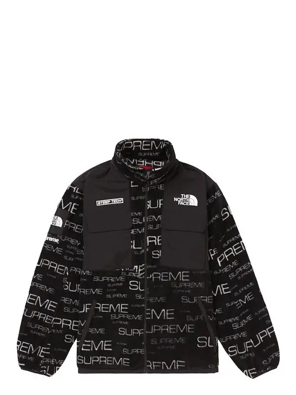 Supreme The North Face Steep Tech Fleece Jacket - Black