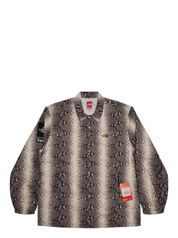 Supreme The North Face Snakeskin Taped Seam Coaches Jacket - Black