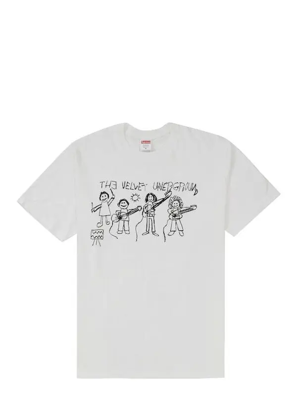 Supreme The Velvet Underground Drawing Tee Shirt - White