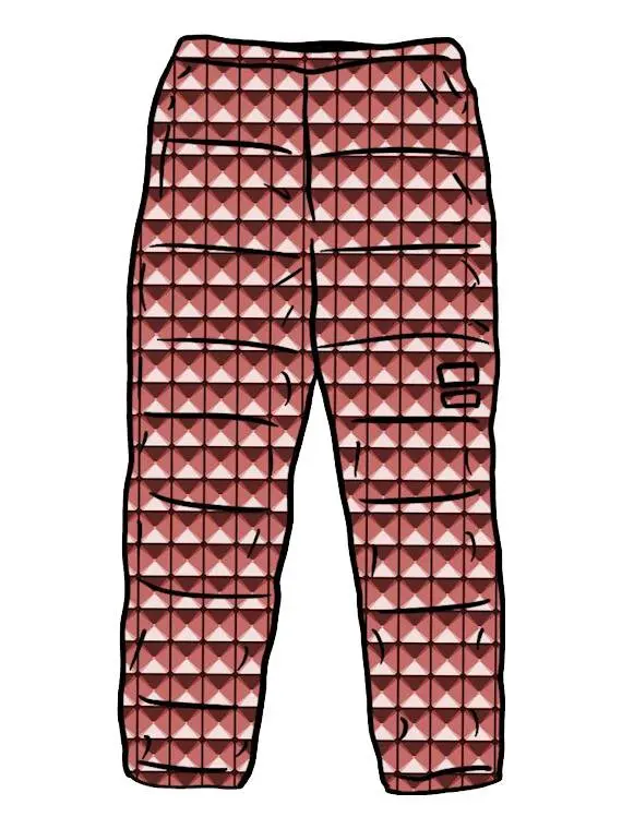 Supreme The North Face Studded Nuptse Pant - Red