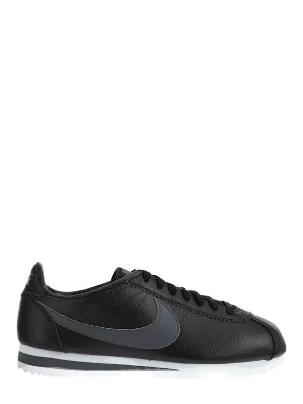 Nike Classic Cortez Leather Sneakers - Black/dark Grey/white