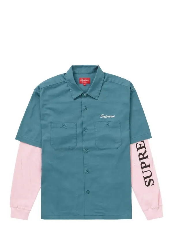 Supreme Thermal Work Shirt - Work Green