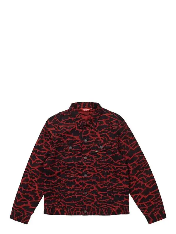 Supreme Thorn Trucker Jacket - Red