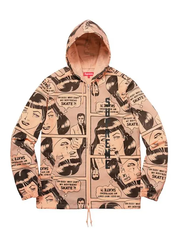 Supreme Thrasher Boyfriend Hooded Jacket - Pale Orange