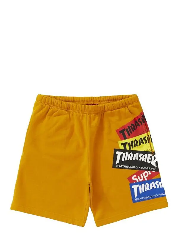 Supreme X Thrasher Sweatshort - Gold
