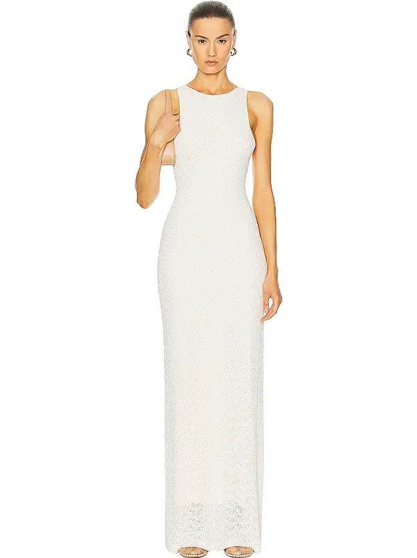 L'academie By Marianna Amary Maxi Dress - Ivory