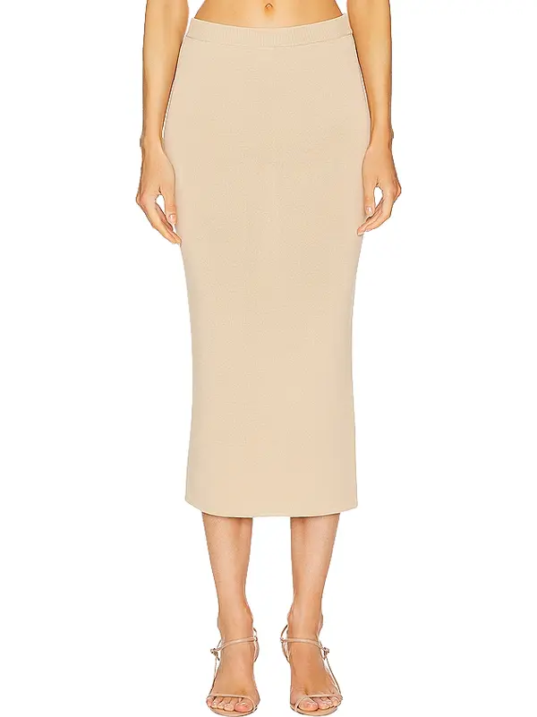 L'academie By Marianna Della Midi Skirt - Champagne