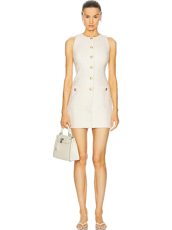 L'academie By Marianna Dapheen Mini Dress - Light Beige