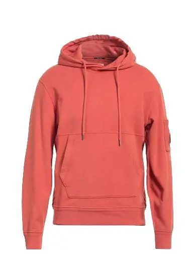 C.P. COMPANY Cotton French Terry Hoodie - Rust