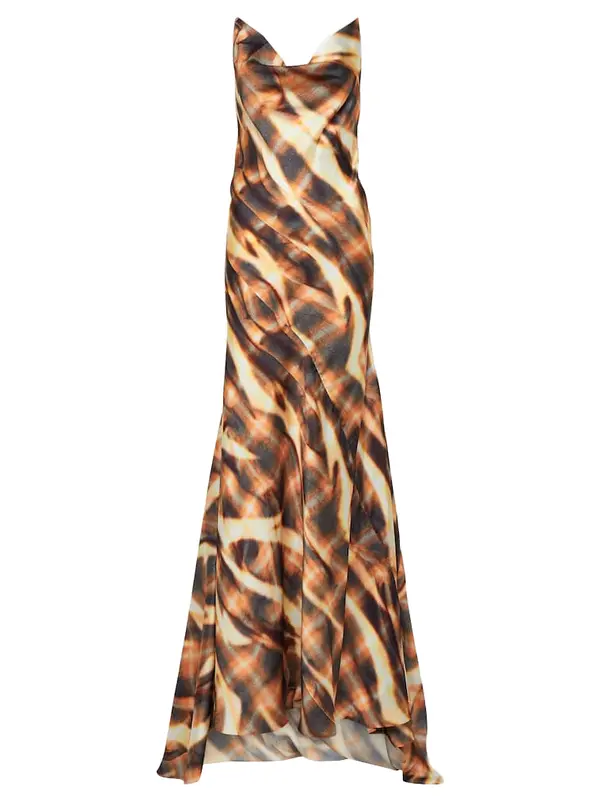 Y/project Printed Gown - Orange