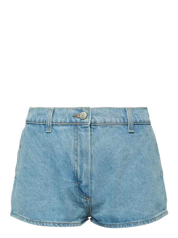 Magda Butrym High-rise Denim Shorts - Blue
