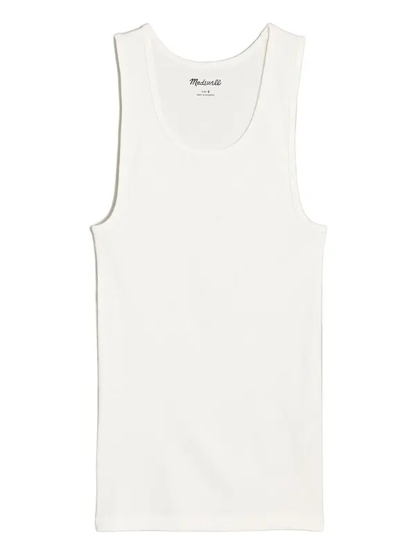 Madewell Ribbed Tank - Soft White