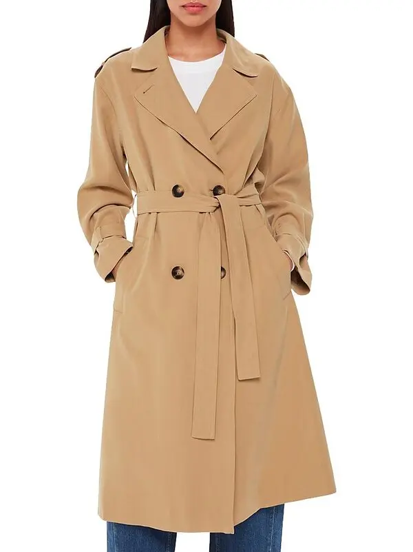 Whistles Riley Trench Coat - Neutral